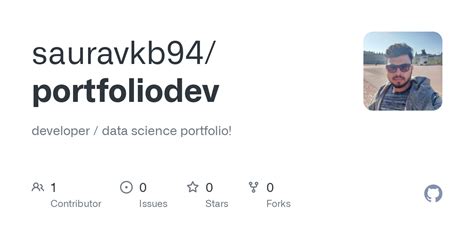 GitHub Sauravkb Portfoliodev Developer Data Science Portfolio