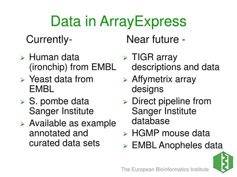 ppt arrayexpress a public database for microarray gene expression