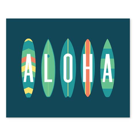 Surf Aloha Art Print Bradley And Lily