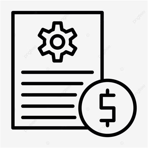 Budget Line Icon Vector Budget Icon Budget Budget Plan Png And