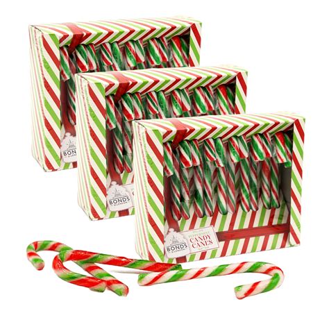 Christmas Candy Canes Sweets Bulk Pack Of 3x12 Peppermint Green Red