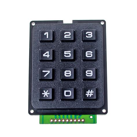 3x4 Matrix Keyboard Module 43 Matrix Array Keypad Module 12 Keys