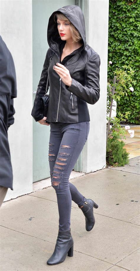 Taylor Swift Black Leather Pants