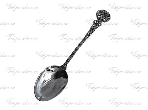 Серебряная десертная ложка