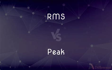 Rms Vs Peak — Whats The Difference