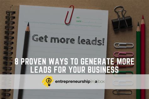 8 ways to generate more leads for your business lead generation