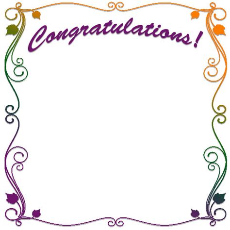 Free Congratulations Borders Congratulation Border Clip Art