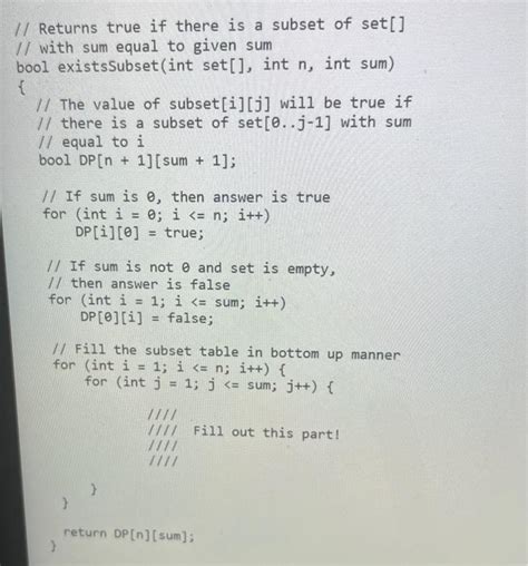 solved 2 the subset sum problem involves determining