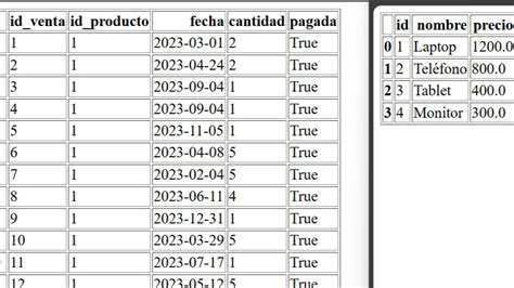 Crear Tablas Json Con Python