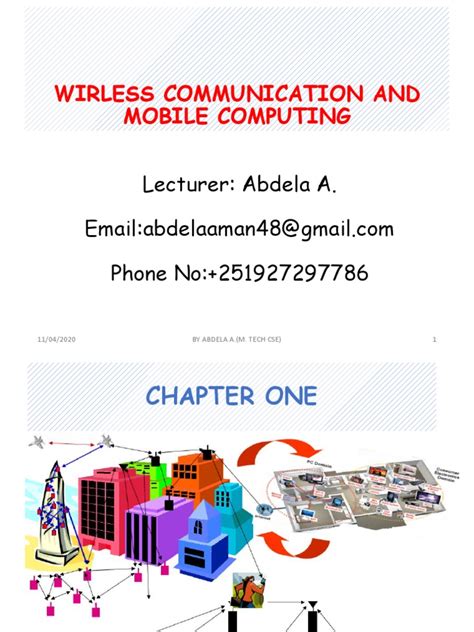 Chapter One Pdf Mobile Device Computer Network