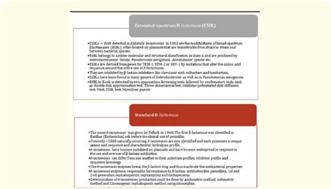Differences Between Extended Spectrum β Lactamases Esbls And Standard