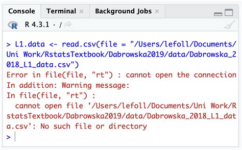 6 Importing Data Data Analysis For The Language Sciences