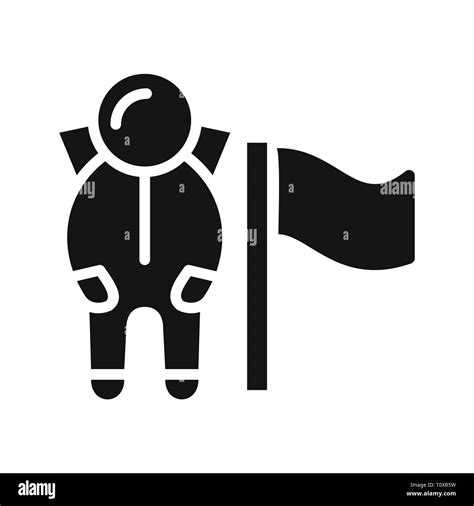 Illustration Man With Flag Icon Stock Photo Alamy