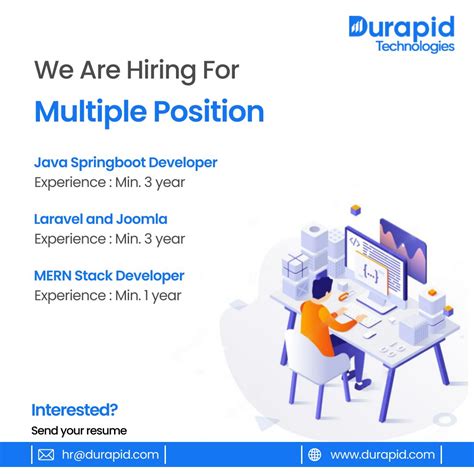 Durapid Technologies Private Limited On Linkedin Jobtype Immediatejoinerpreferred