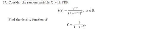 Solved Consider The Random Variable X With PDF Chegg