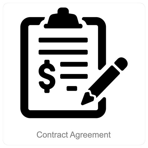 Contract Agreement Deal And Icon Concept 25902602 Vector Art At Vecteezy
