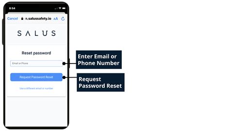 Reset Your Password Salus