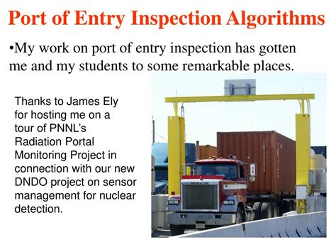 Ppt Decision Support For Port Of Entry Inspection Powerpoint
