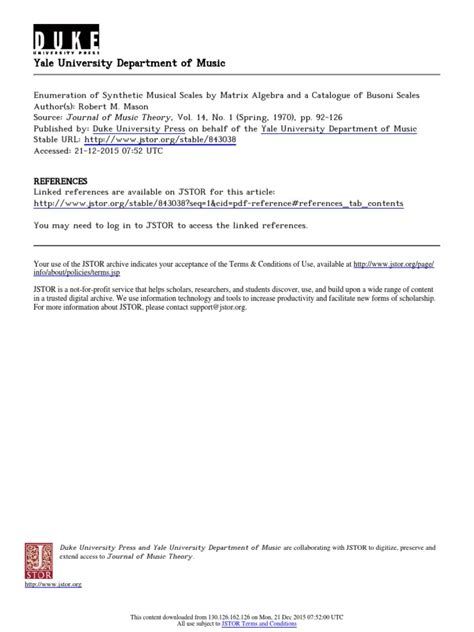 Pdf Enumeration Of Synthetic Musical Scales By Matrix Algebra Dokumen Tips