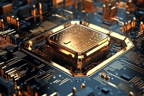 Premium Ai Image Electronic Circuit Processor Chip