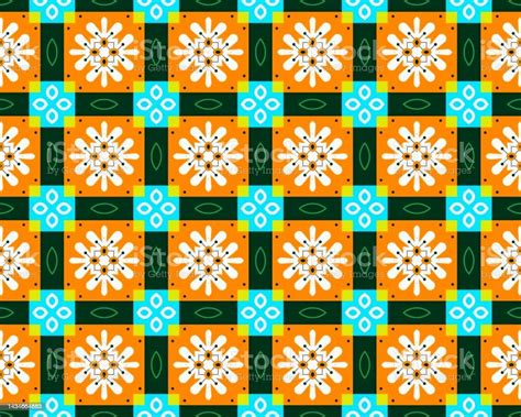 동양 민족 기하학적 이음새가 없는 타일 패턴은 다양한 전통 요소 스타일 디자인으로 만들어졌습니다 겨울에 대한 스톡 벡터 아트 및