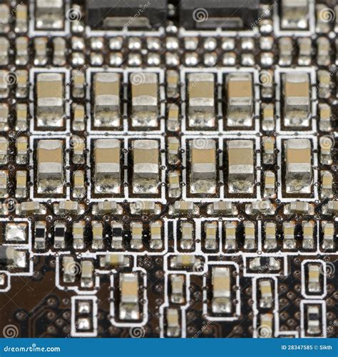 electronic circuit macro stock image image of device 28347585