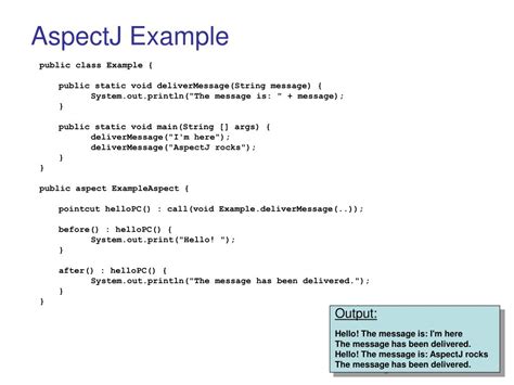 Ppt Aspect Oriented Programming Powerpoint Presentation Free