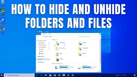 How To Unhide Folders In Windows Step By Step Guide YouTube