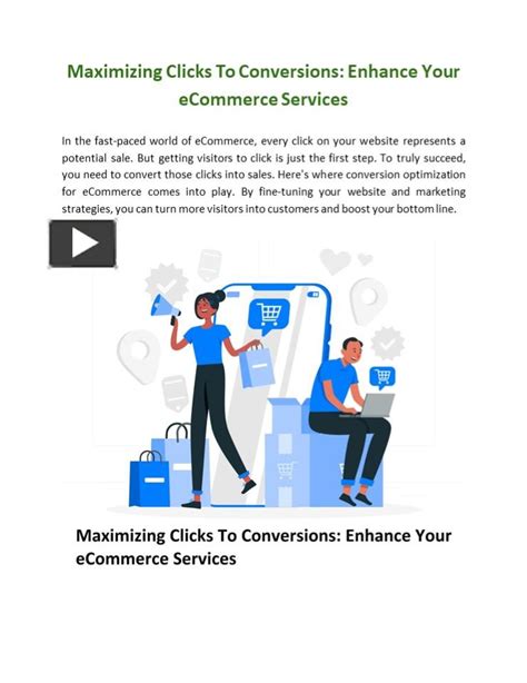 Ppt Maximizing Clicks To Conversions Enhance Your Ecommerce Services Powerpoint Presentation