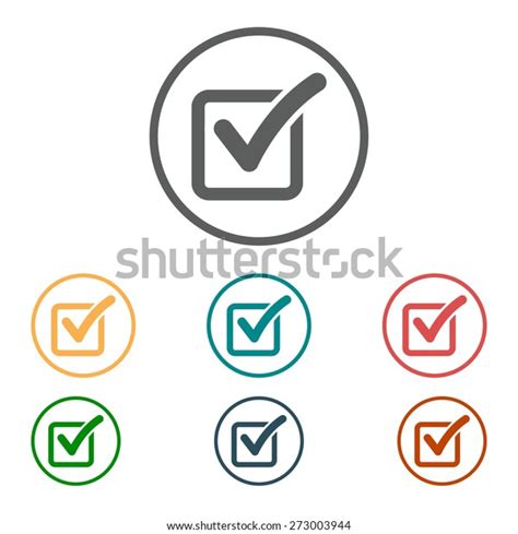 Check List Button Icon Check Mark Stock Vector Royalty Free Shutterstock