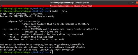 Örneklerle Linuxta Rmdir Komutu Nasıl Kullanılır Linux Data Linux