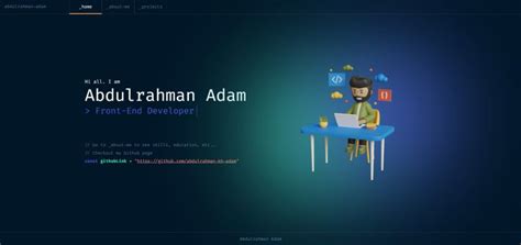 Abdulrahman Adam On Linkedin Portfolio Webdevelopment Softwaredevelopment Frontenddevelopment