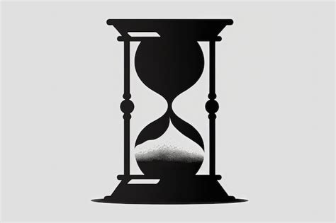 Premium AI Image Hourglass Digital Illustration Time Concept Generative AI