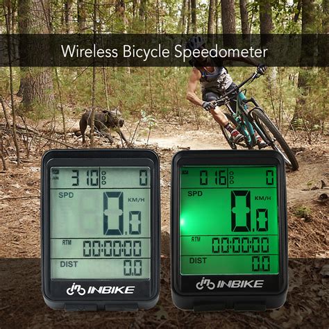 Inbike Waterproof Wireless Bike Computer Speedometer With Lcd Display