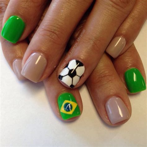 2014 World Cup Brasil Soccer Nail Art Design Soccer Nails Sports
