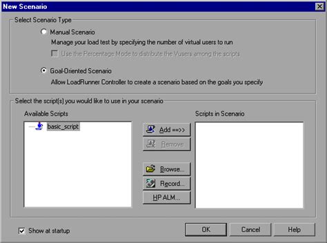 Advanced Goal Oriented Scenario