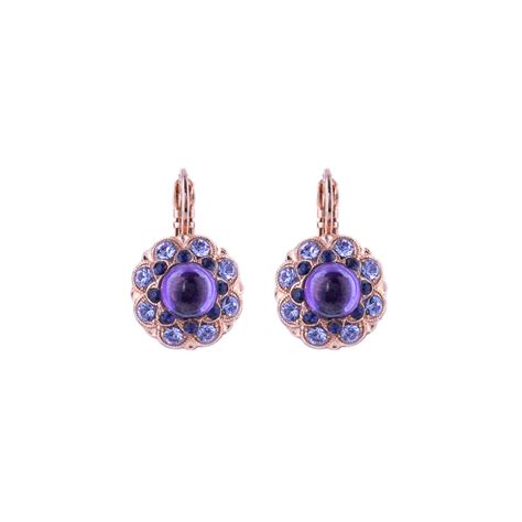 Medium Cluster Leverback Earrings In Wildberry Preorder Mariana Usa
