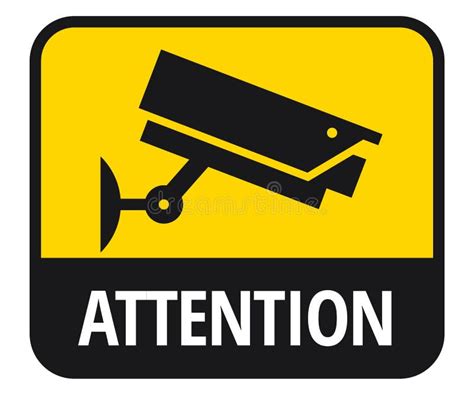 Warning Security Notice Under Surveillance Sign In Hindi Caution Cctv