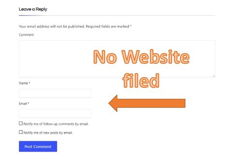 how to remove website url field from comment form in wordpress