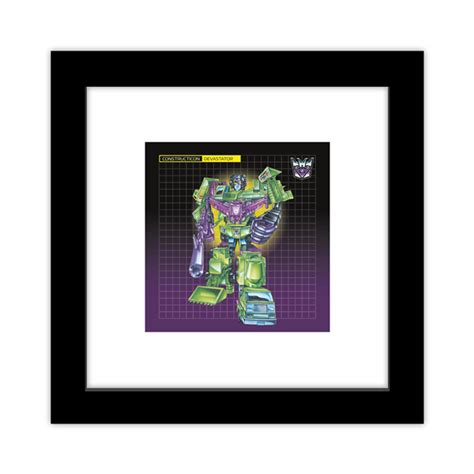 Gallery Pops Hasbro Transformers Devastator Retro Framed Art Print
