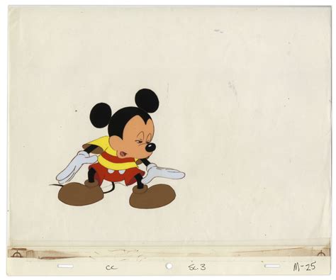 Lot Detail Mickey Mouse Animation Cel By Walt Disney Co