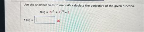 Solved Use The Shortcut Rules To Mentally Calculate The