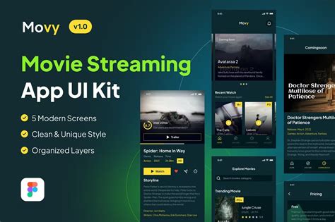 Movy - Movie Streaming App UI Kit - ProShare