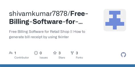 Github Shivamkumar7878free Billing Software For Retail Shop Free Billing Software For
