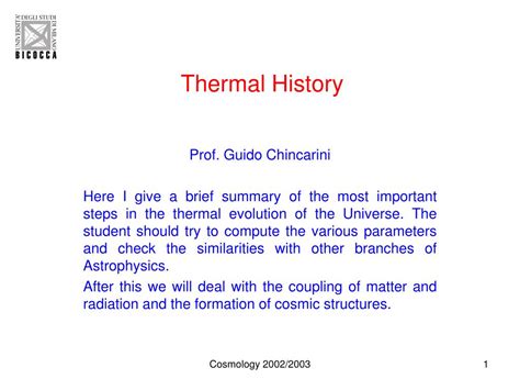 Ppt Thermal History Powerpoint Presentation Free Download Id3550669