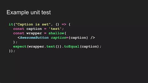 Test Driven Development With React PPT