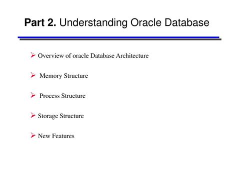 PPT Overview Of Oracle Database PowerPoint Presentation Free Download ID