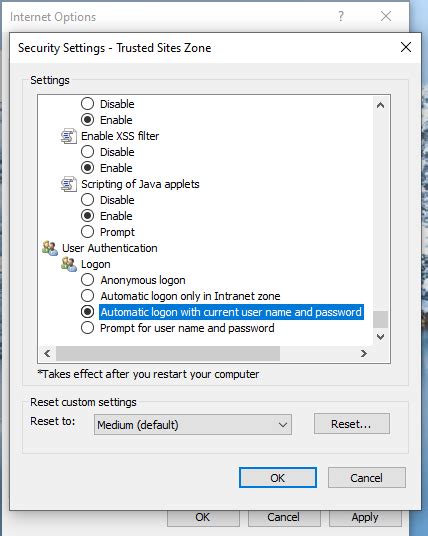 Windows Server 2019 Iis Websites Requested Through Keeps Showing A Prompt For Sign In