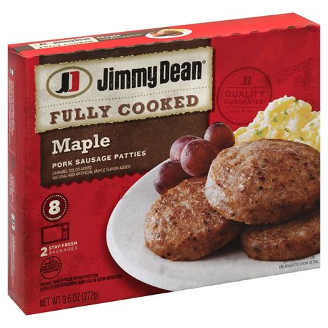 Jimmy Dean Fully Cooked Maple Pork Sausage Patties