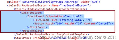 Working With BusyIndicator Of Telerik Silverlight RadControls CodeProject